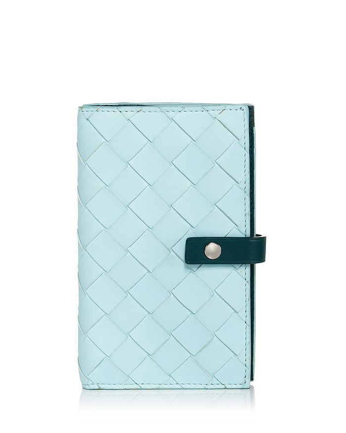 Bottega Veneta Woven Leather Snap Closure Wallet | Bloomingdale's