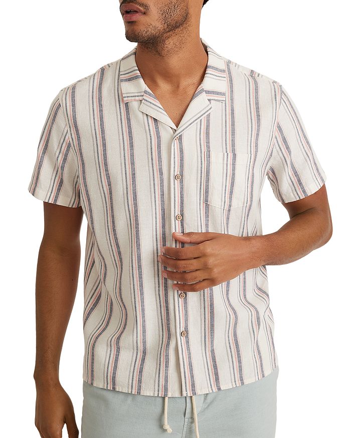 Marine Layer Vertical Stripe Resort Shirt | Bloomingdale's