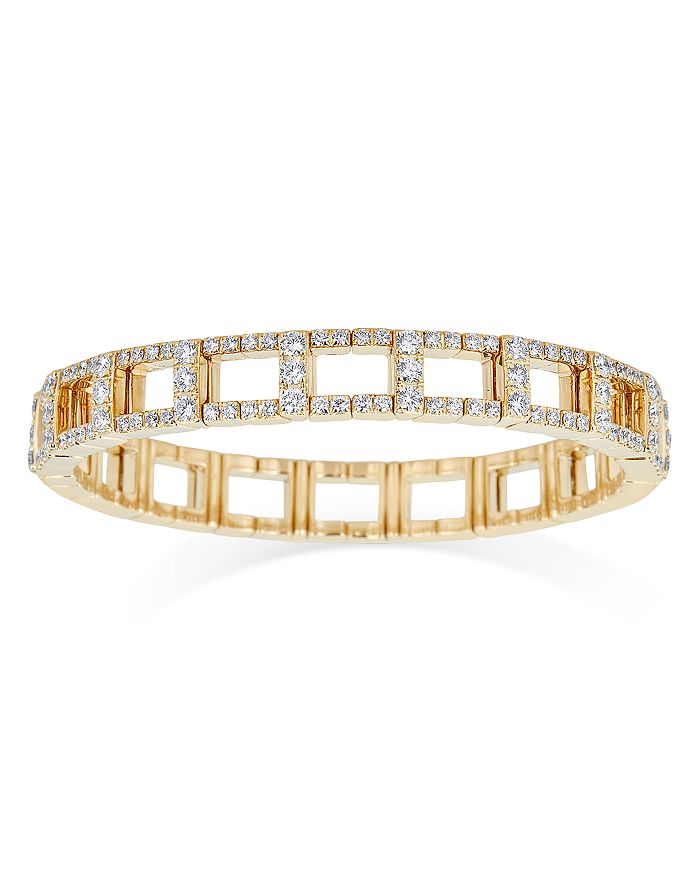 ZYDO 18K Yellow Gold Diamond H Stretch Bracelet | Bloomingdale's