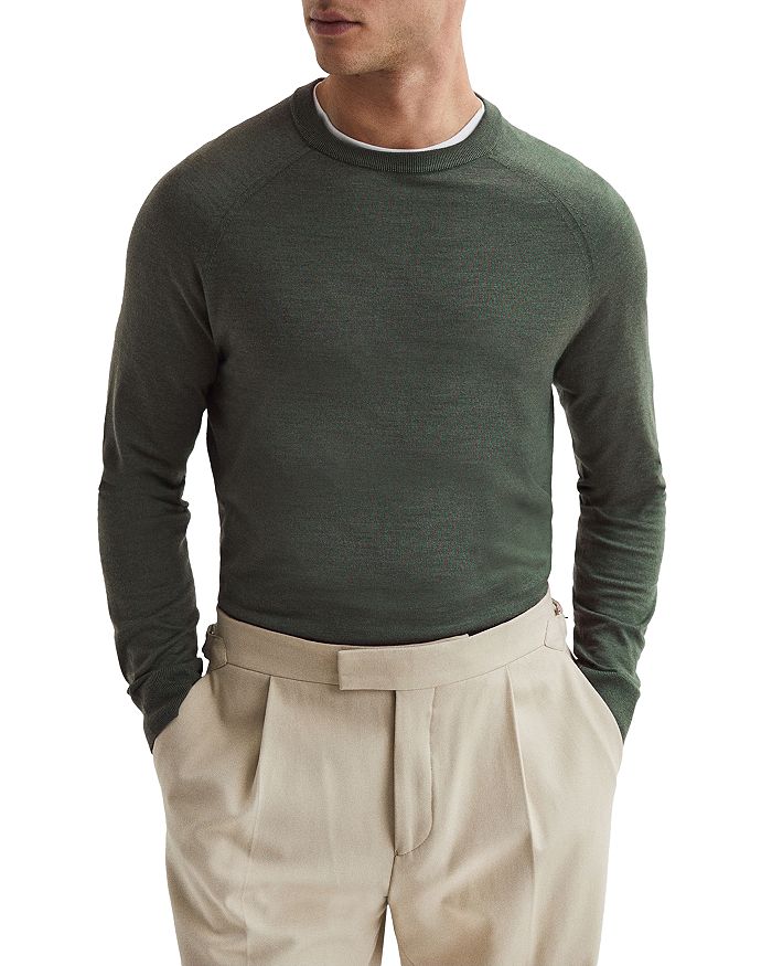 REISS Tinto Merino Long Sleeve Crewneck Tee | Bloomingdale's
