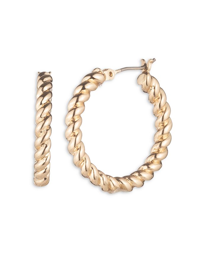 Ralph Lauren Rope Chain Hoop Earrings in Gold Tone | Bloomingdale's