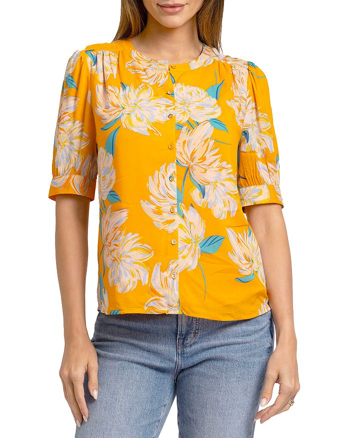 Daniel Rainn Puff Sleeve Blouse | Bloomingdale's