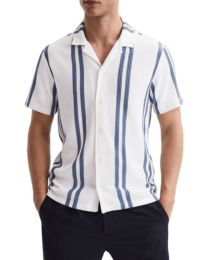 REISS Castle Button Down Camp Shirt | Bloomingdale's