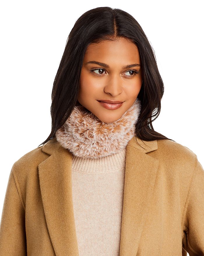 Surell Rex Rabbit Faux Fur Knit Headband | Bloomingdale's