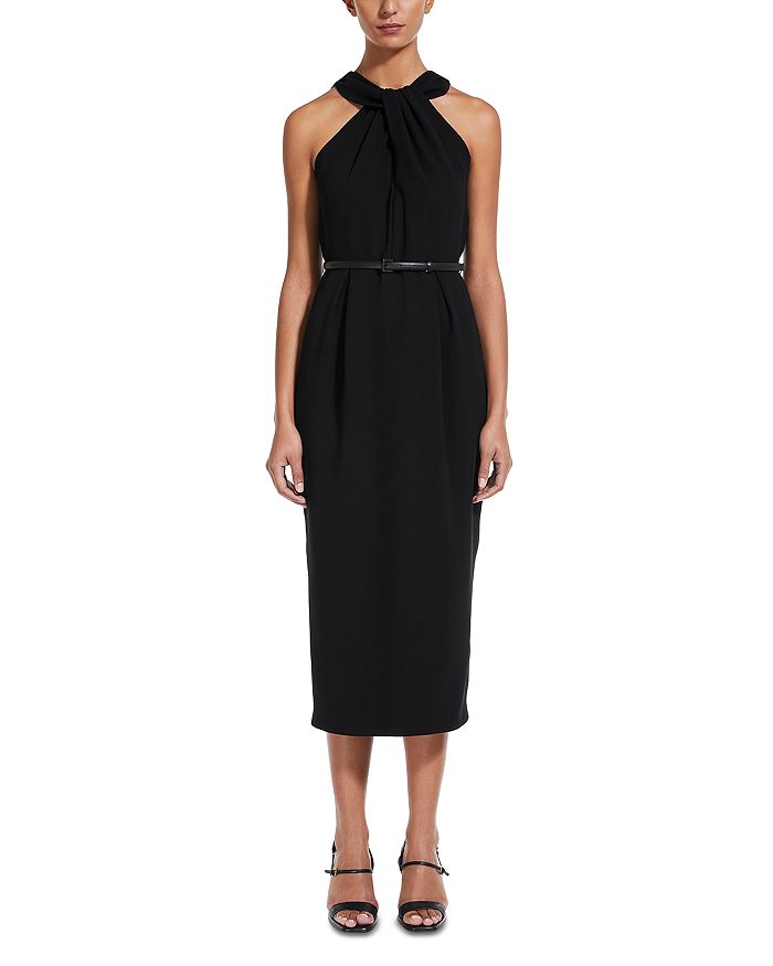 Max Mara Luna Sleeveless Belted Midi Dress | Bloomingdale's