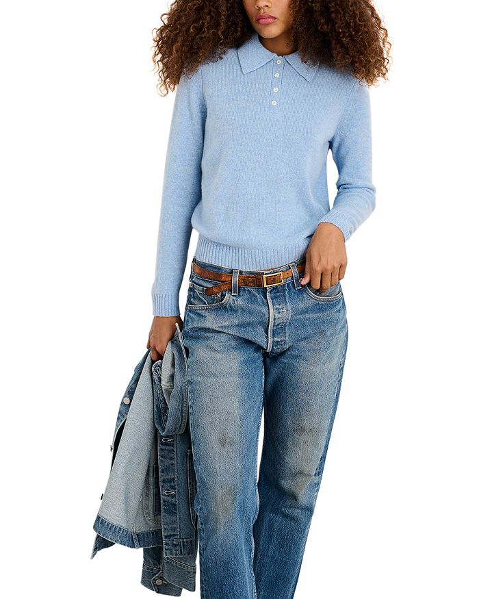 Alex Mill Alice Cashmere Polo Sweater | Bloomingdale's