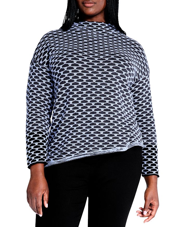 NIC+ZOE Plus Pixel Play Sweater | Bloomingdale's