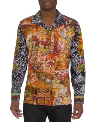 Robert Graham Ottoman Printed Long Sleeve Button Front Shirt ...