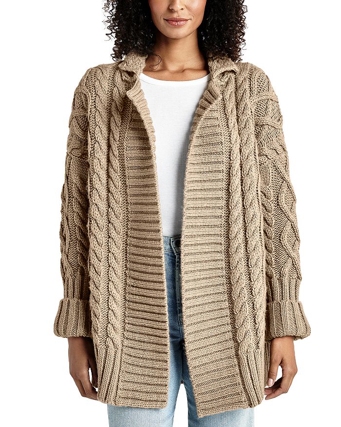 Splendid Josephine Open Front Cable Cardigan | Bloomingdale's