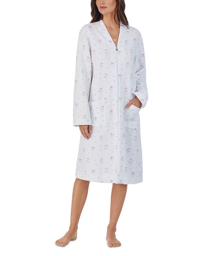 Eileen West Rosebud Waltz Zip Up Robe | Bloomingdale's
