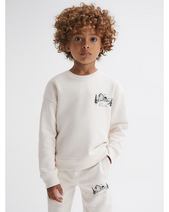 REISS Boys' Joni Cotton Crewneck Sweatshirt - Little Kid, Big Kid ...