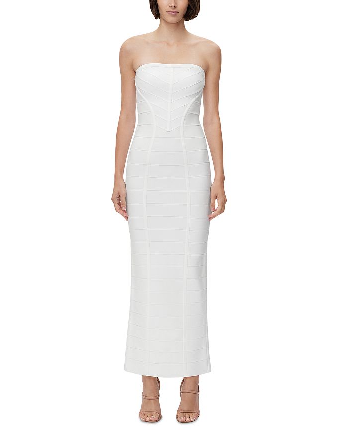 Hervé Léger Icon Chevron Bustier Gown | Bloomingdale's