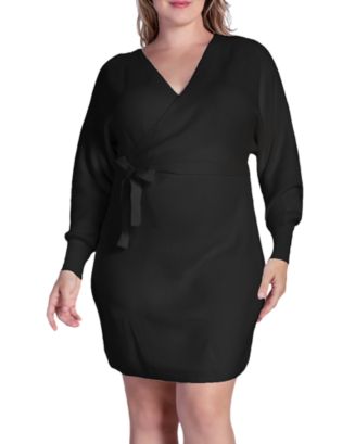 standards & practices Plus Sweater Knit Wrap Dress | Bloomingdale's