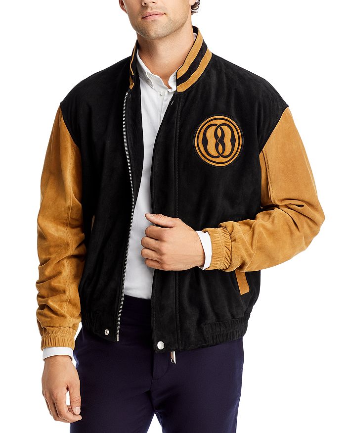 Bally Color Blocked Suede Varsity Jacket | Bloomingdale's