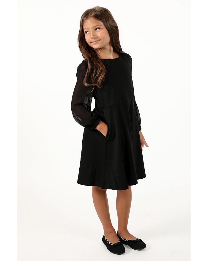 US Angels Girls' Mixed Media Dress - Little Kid | Bloomingdale's