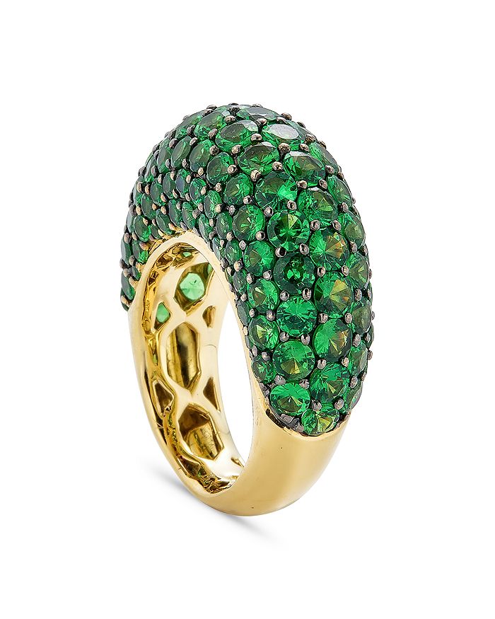 PIRANESI 18K Yellow Gold Dome Green Tsavorite Ring | Bloomingdale's