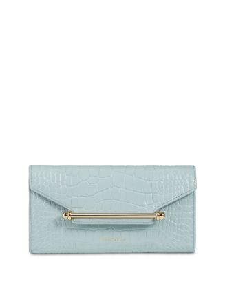 Strathberry Multrees Embossed Leather Chain Wallet | Bloomingdale's