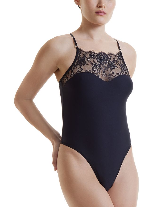 Hanky Panky x Prabal Gurung Eyelash Thong Teddy | Bloomingdale's