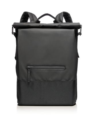 Rains Trail Faux Leather Roll Top Backpack | Bloomingdale's