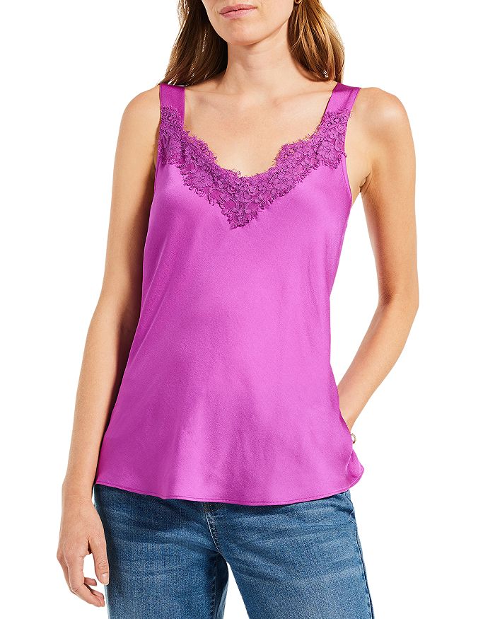 NIC+ZOE Lace Trim Tank | Bloomingdale's