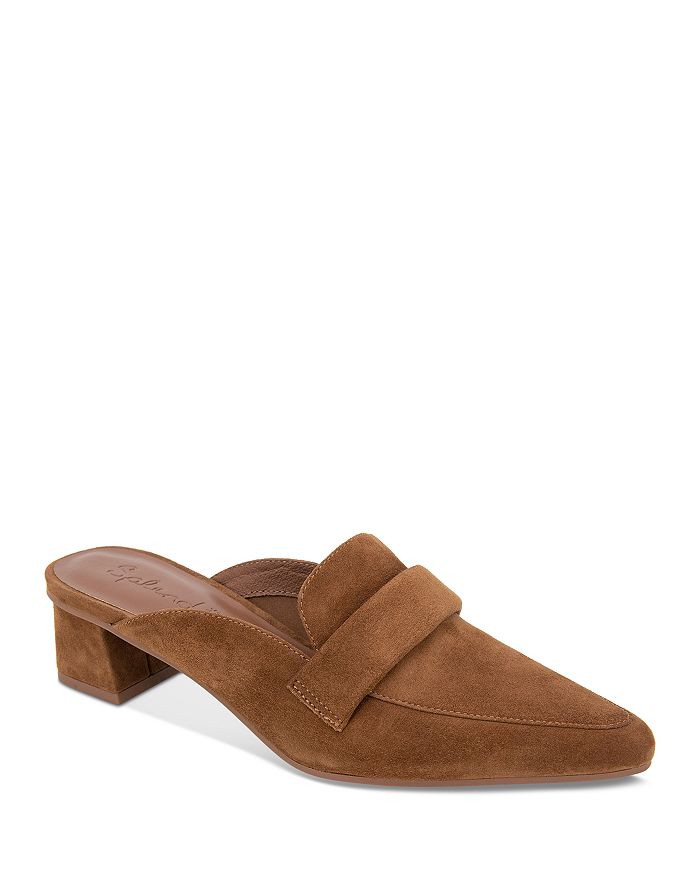 Splendid Women's Loretta Pointed Toe Black Block Heel Mules ...