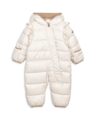 Miles The Label Girls' Hooded Puffer Snowsuit - Baby | Bloomingdale's
