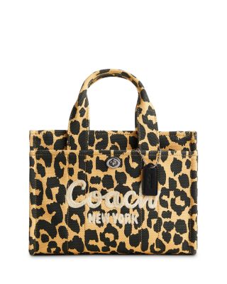 COACH Cargo Tote 26 with Leopard Print | Bloomingdale's