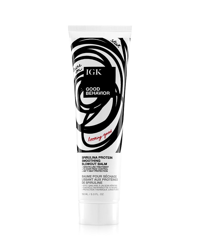 IGK Hair Good Behavior Spirulina Protein Smoothing Blowout Balm 5 oz ...