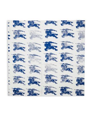 Burberry EKD Stamp Print Square Silk Scarf | Bloomingdale's