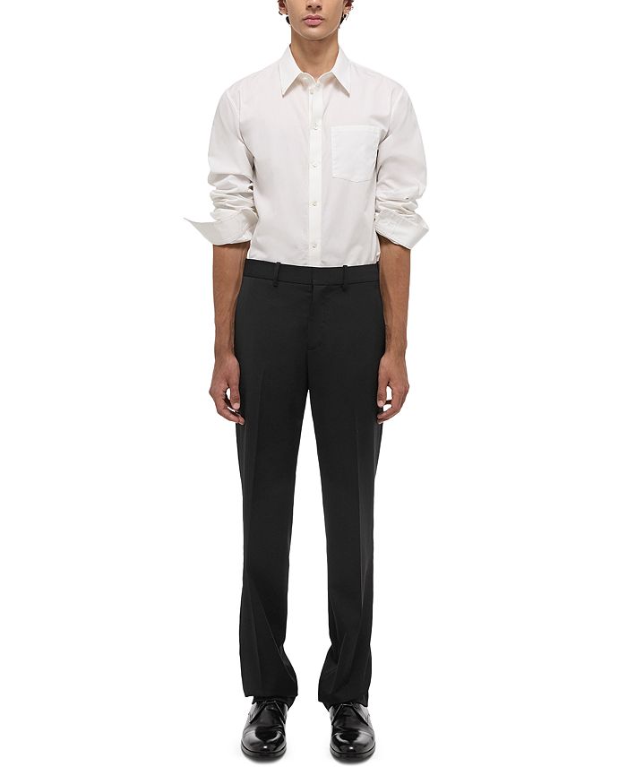 Helmut Lang Flat Front Relaxed Fit Dress Pants | Bloomingdale's