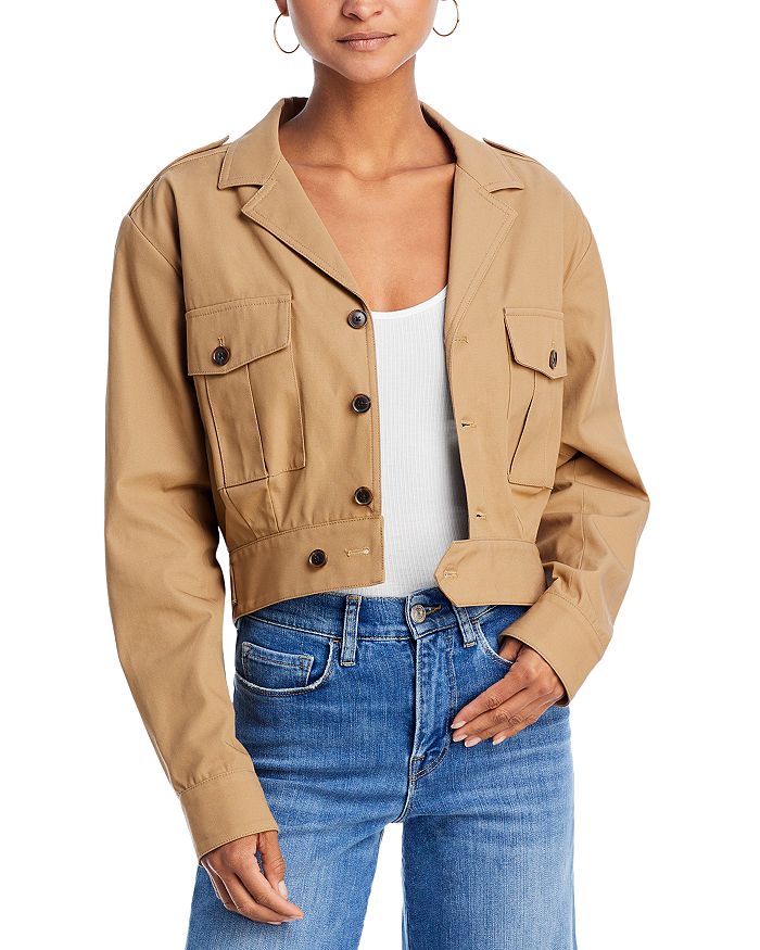 FRAME Cropped Cargo Jacket | Bloomingdale's