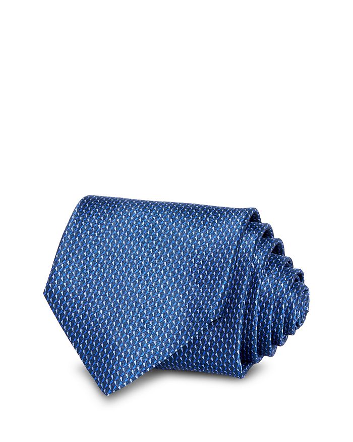 Canali Micro Geometric Print Neat Silk Classic Tie | Bloomingdale's