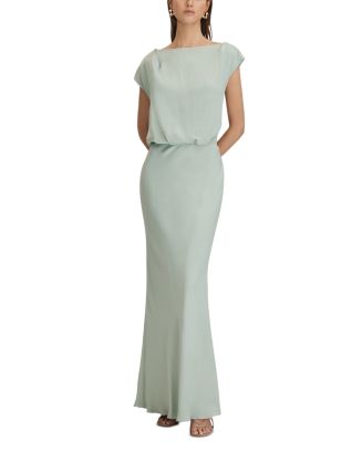 REISS Rupa Drape Neck Maxi Dress | Bloomingdale's