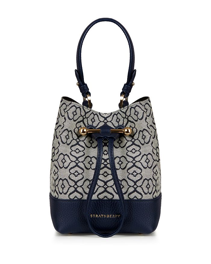 Strathberry Lana Osette Monogram Jacquard Bucket Bag | Bloomingdale's