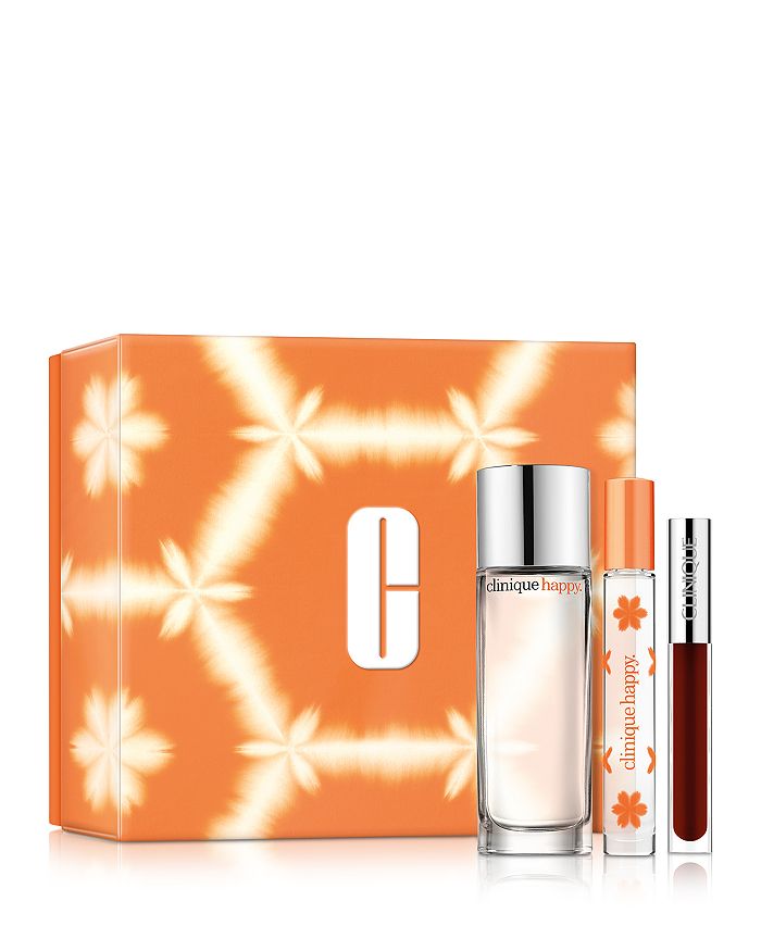 Clinique Perfectly Happy Fragrance & Lip Gloss Gift Set ($125 value ...