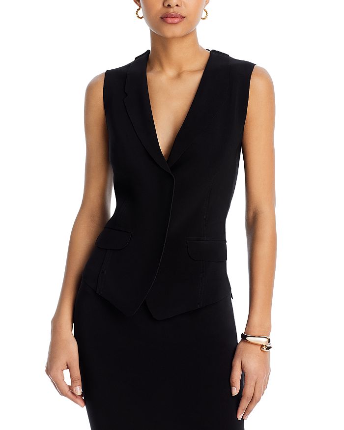 Norma Kamali Notch Lapel Vest | Bloomingdale's