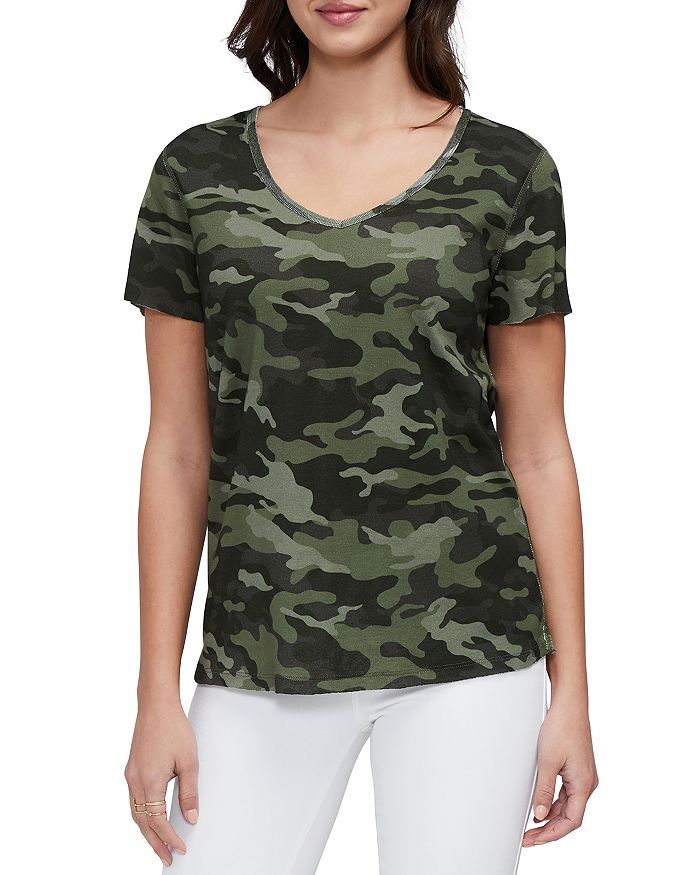 Three Dots Cotton V Neck Tee | Bloomingdale's