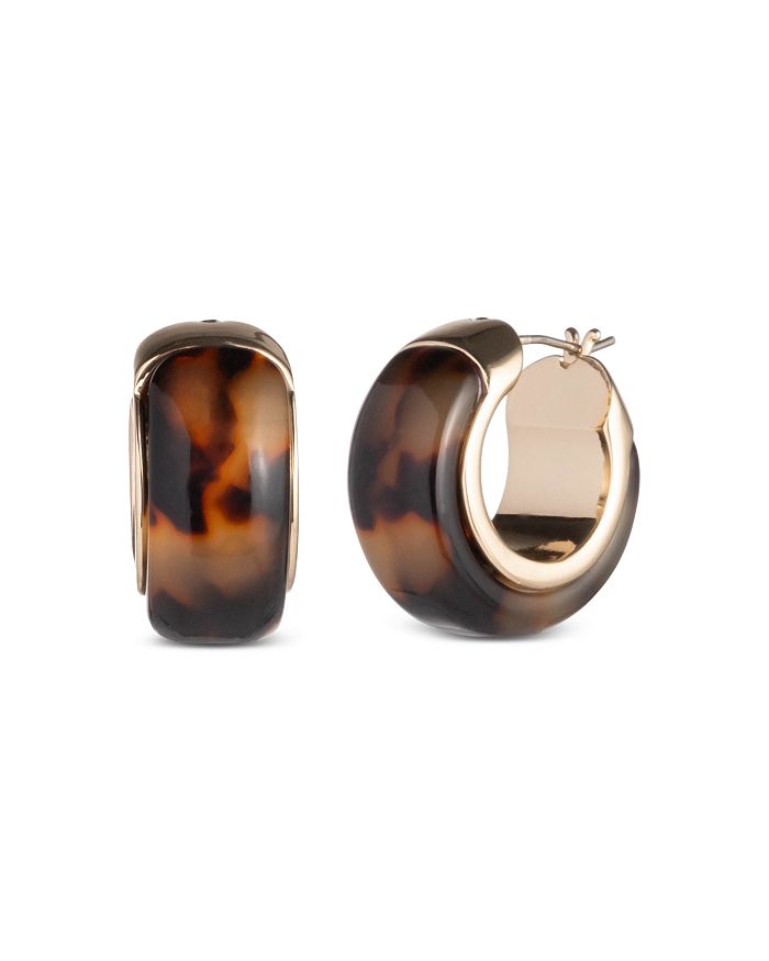 Ralph Lauren Ralph Lauren Tortoise Huggie Hoop Earrings | Bloomingdale's