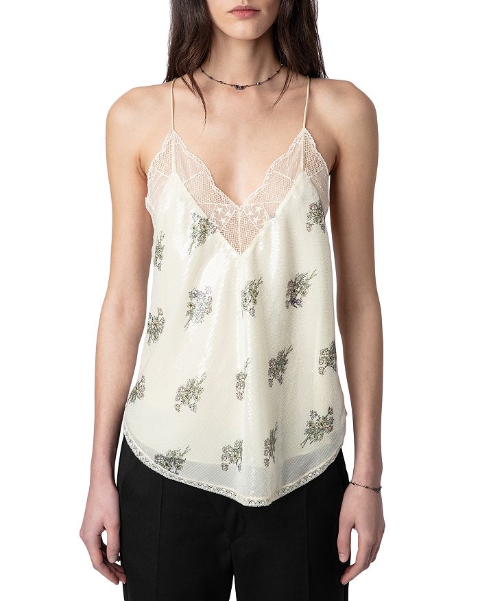 Zadig & Voltaire Christy Sequined Camisole | Bloomingdale's