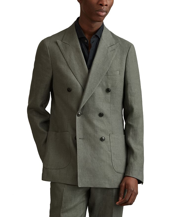 REISS Halgas Slim Fit Double Breasted Suit Jacket | Bloomingdale's
