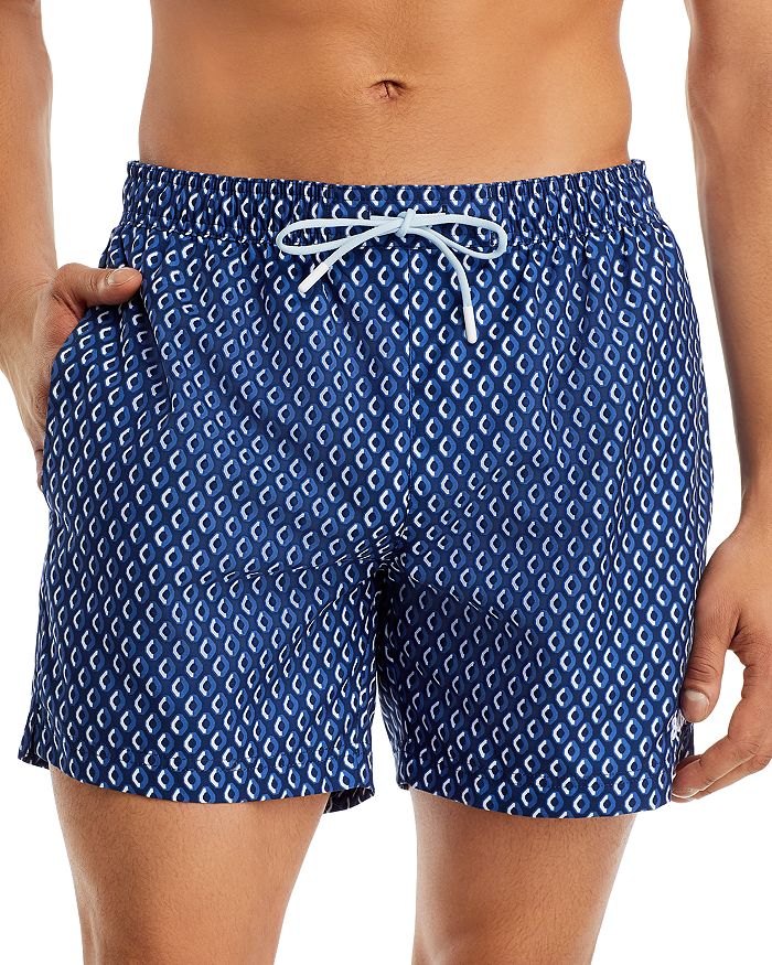 BOSS Vibe Printed Drawstring 5.5" Swim Trunks | Bloomingdale's
