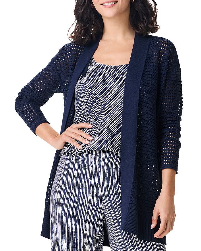 NIC+ZOE Moonlight Mesh Open Front Cardigan | Bloomingdale's