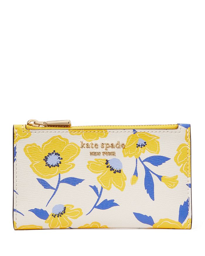 kate spade new york Morgan Sunshine Floral Printed PVC Small Slim ...