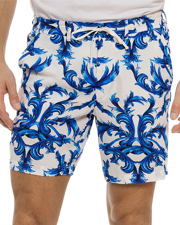 Robert Graham Corfu Printed Drawstring 10" Swim Trunks | Bloomingdale's