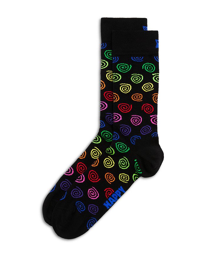 Happy Socks Swirl Pattern Crew Socks | Bloomingdale's
