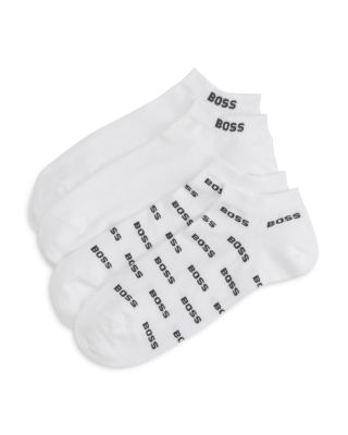 Hugo Boss Allover Socks, Pack Of 2 In White | ModeSens