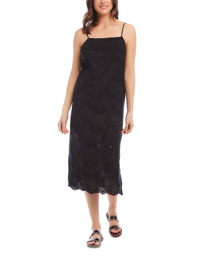 Karen Kane Cotton Eyelet Midi Dress | Bloomingdale's