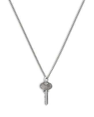 COACH Men's Signature Key Pendant Necklace, 20" | Bloomingdale's