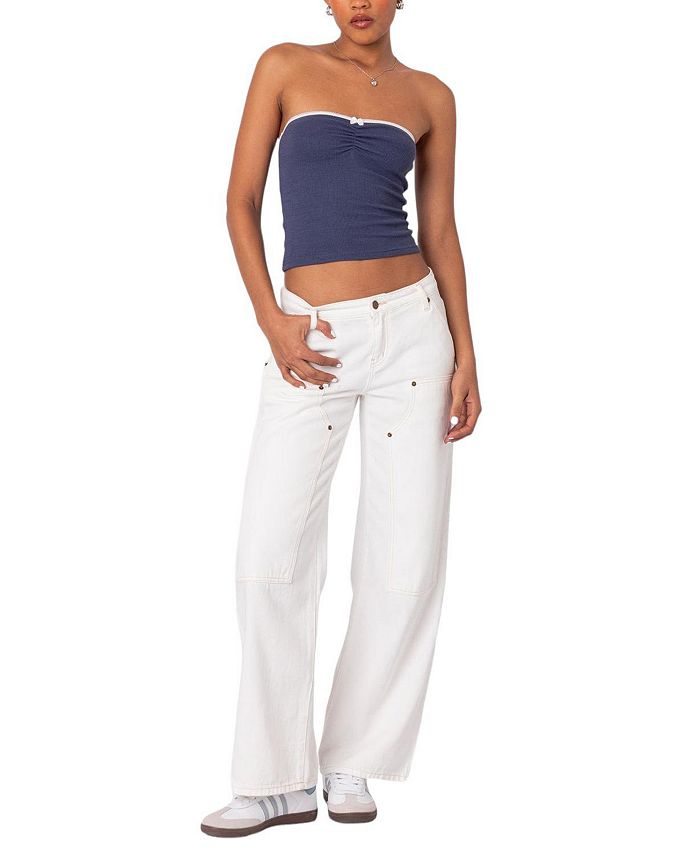 Edikted Ayla Low Rise Carpenter Jeans | Bloomingdale's