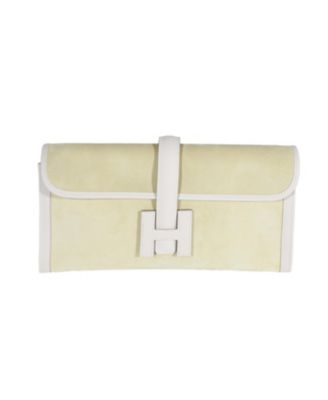 Click here for Pre-Owned HERMES Jige Elan Suede Handbag prices